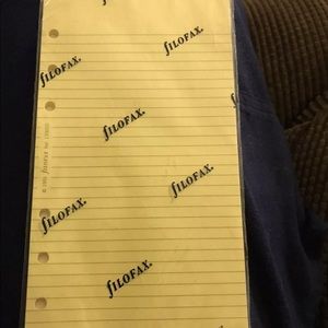 filoFAX | Other | Filofax Book Personal Organiser Diary Yellow Ruled ...